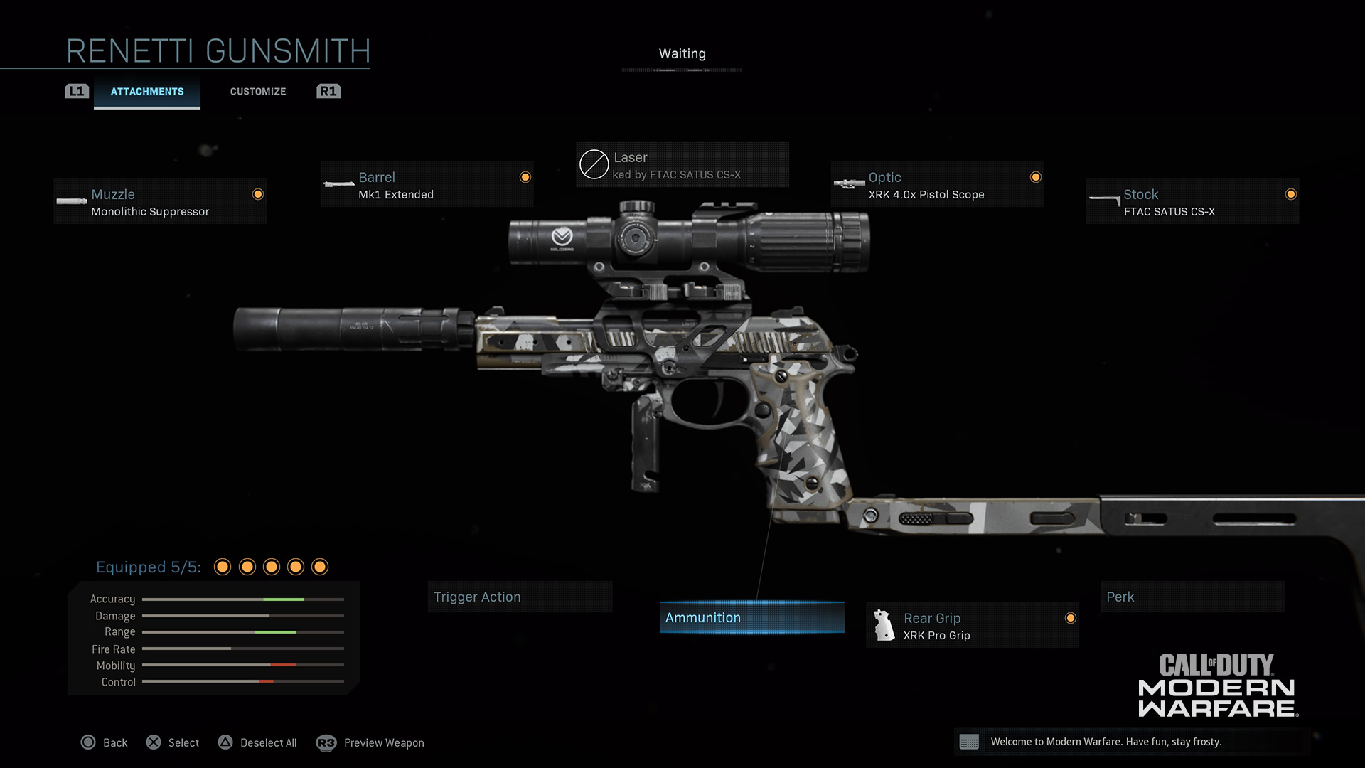 Modern Warfare Weapon Detail Renetti 2022 